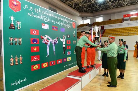 တပ်မတော် ကြည်း၊ ရေ၊ လေ အားကစားပြိုင်ပွဲများဆက်လက်ယှဉ်ပြိုင်ကစား Ministry Of Information