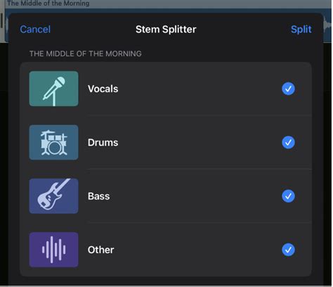 Extract Vocal And Instrumental Stems With Stem Splitter In Logic Pro
