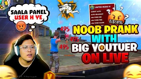 Noob Prank With Big Youtuber YouTube