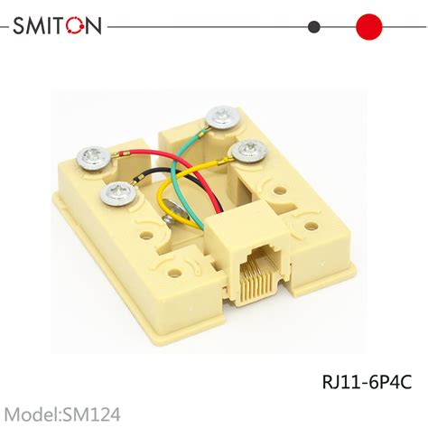 1 Port Abs Rj11 Modular Telephone Terminal Junction Box Rj11 Terminal