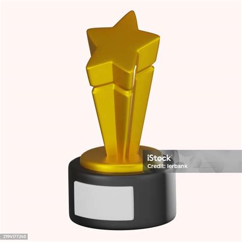 3d 렌더링 성취 및 축하를 위한 스타 트로피 아이콘 일러스트레이션 1위에 대한 스톡 사진 및 기타 이미지 1위 3차원 형태 Championship Istock