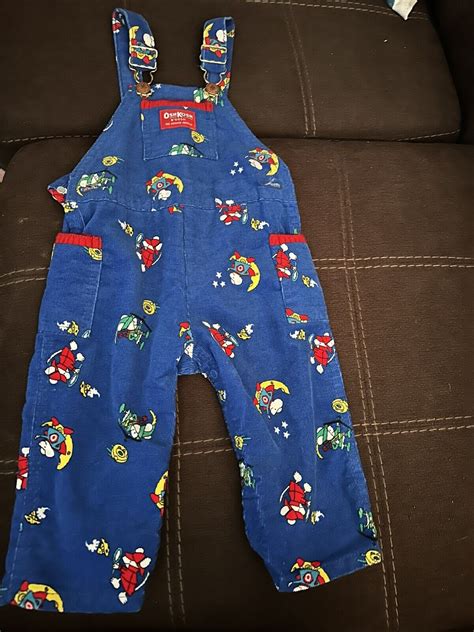 Rare Vintage Oshkosh Vestbak Overalls Months Mouse Gem
