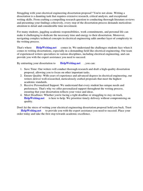 Electrical Engineering Dissertation Proposal Pdf Thesis Engineering