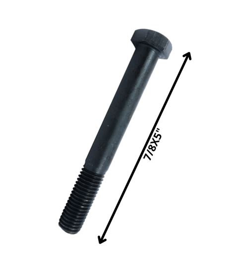 Perno Hexagonal Grado 2 Hilo Cte 7 8 X 5 Negro Socodima Cl