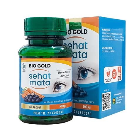 Jual Kapsul Herbal Sehat Mata Bio Gold Extrak Blueberry Bilberry Dan