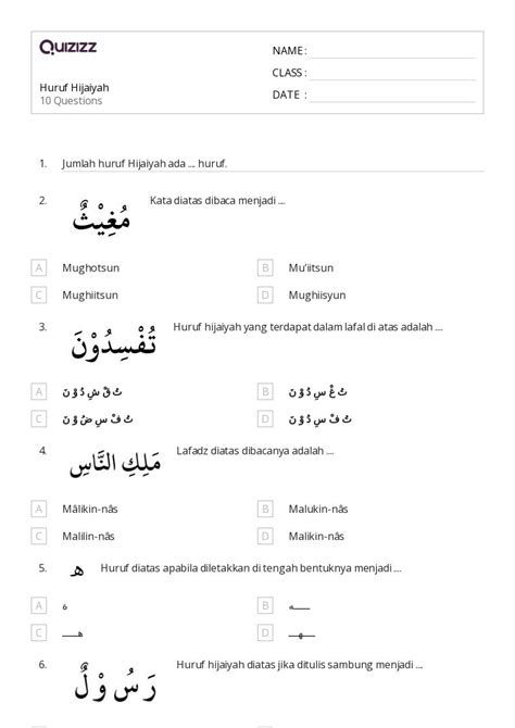 50 Lembar Kerja Huruf Kapitalisasi Untuk Kelas 2 Di Quizizz Gratis