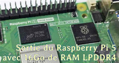 Un Raspberry Pi avec Go de RAM Framboise le Raspberry Pi à la sauce française