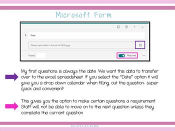 Microsoft Forms Excel QR Code IEP Data Collection Tutorial TpT
