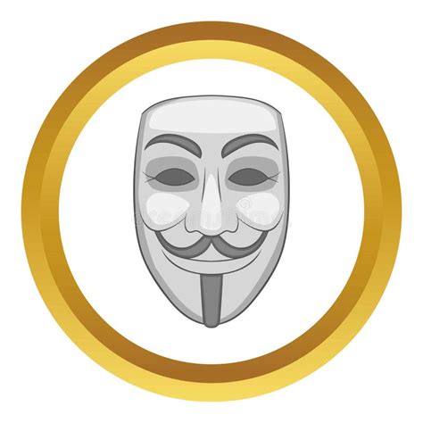 Hacker Or Anonymous Mask Icon Cartoon Style Stock Illustration Illustration Of Anonymous