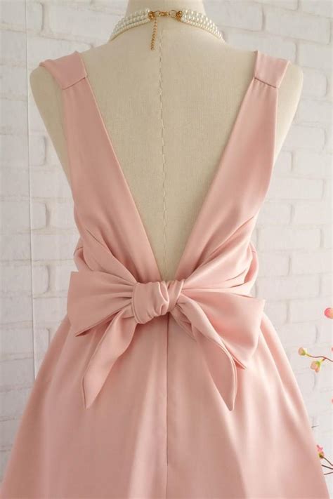 Pink Nude Dress Satin Pink Bridesmaid Dress Wedding Prom Dress Cocktail Party Dress Evening