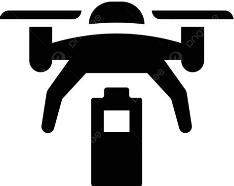 Drone Low Battery Icon Energy Drone Charge Vector Energy Drone