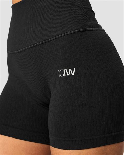 Ribbed Define Seamless Pocket Shorts Black Iciw