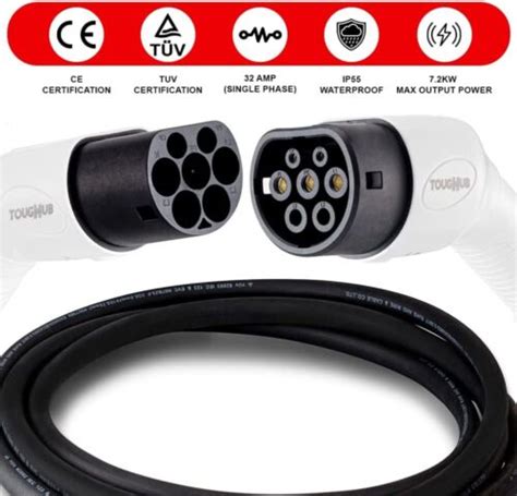 Ev Charger Type 2 To Type 2 05 And 10m Electric Car Charging Cable 32 Amp