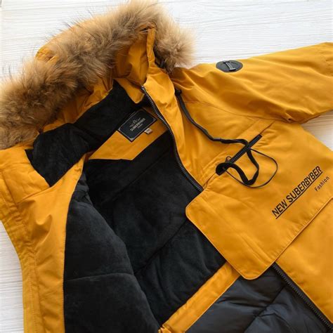 Куртка зимова з натуральним хутром Suberber 140 см 10 років колір гірчиця 202247 от продавца