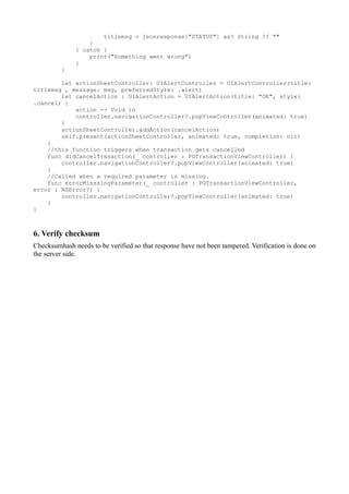 Paytm Integration In Swift PDF