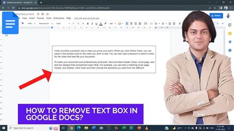 How To Remove Text Box In Google Docs YouTube