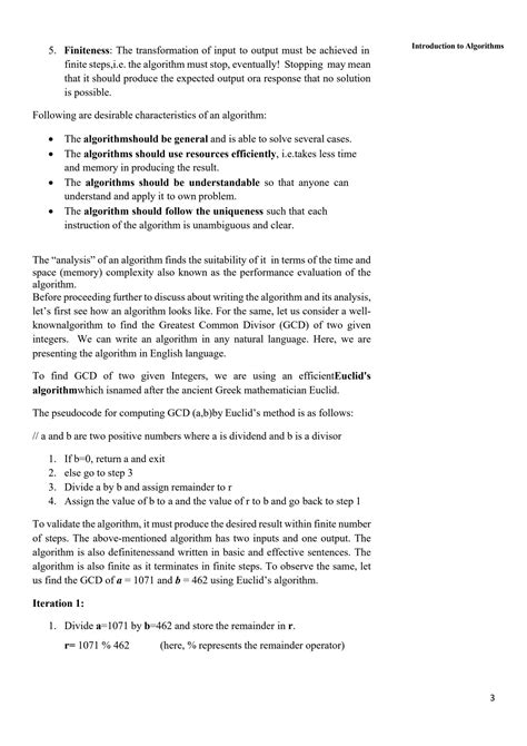 Solution Complte Notes Basic Of An Algorithm And Its Properties
