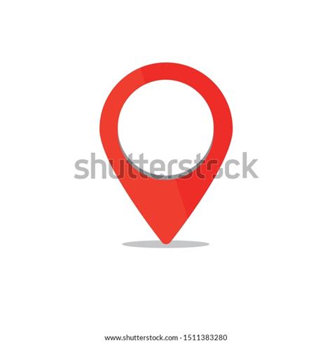 Maps Pin Red Location Map Icon Stock Vector Royalty Free 1511383280 Shutterstock