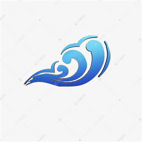 立体波涛浪花图标素材图片免费下载 千库网