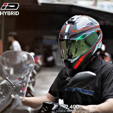 Nsp หมวกกันน็อค Id รุ่น Hybrid 4สี แบบเปิดยกคาง มาใหม่ หมวกกันน็อก หมวก