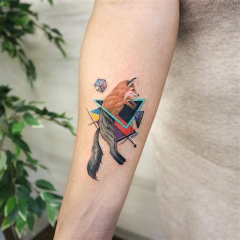 Fox Tattoo Located On The Inner Forearm