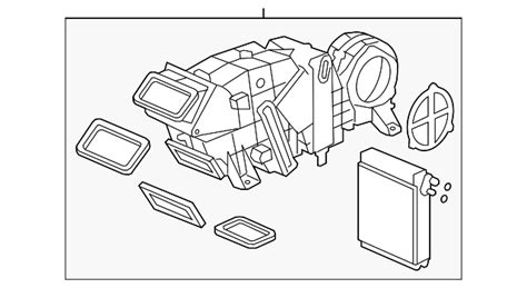 2010 2015 Honda Pilot Ac Evaporator Core And Case Assembly 80225 Sza A01 Oem Parts Online