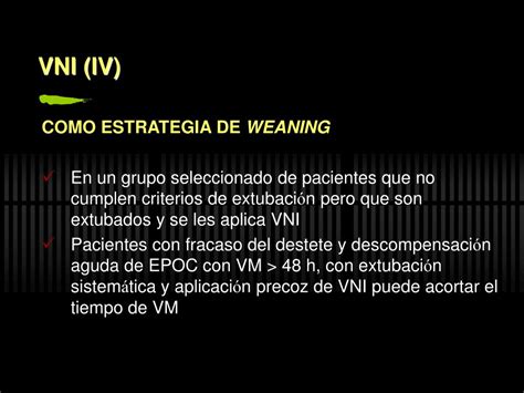 PPT DESCONEXI Ó N DE LA VENTILACI Ó N MEC Á NICA WEANING