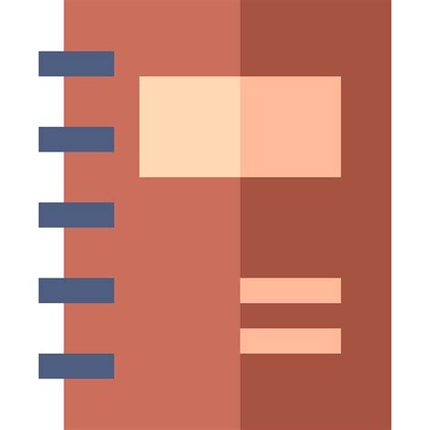 Notebook Basic Straight Flat Icon