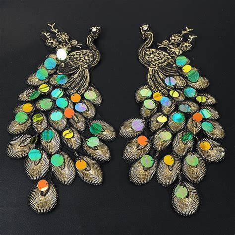Peacock Sequin Fabric Etsy