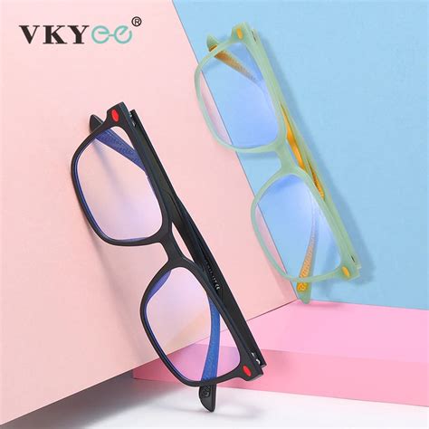 Vicky Youth Eyeglasses Unisex Full Rim Square Tr 90 Titanium Fuzweb