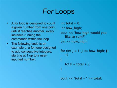 Counting And Looping Ppt
