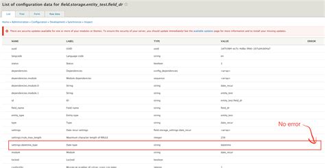 Schema For Fieldstoragesettingsdaterecur Is Missing Datetimetype