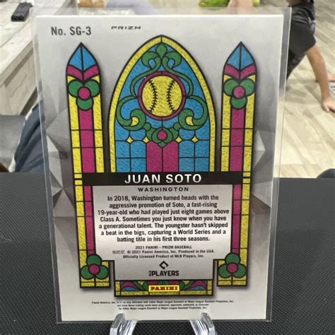 2021 Panini Prizm Baseball SG 3 Juan Soto STAINED GLASS Blue EBay