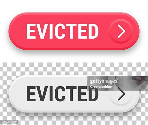 Evicted 3d Click Web Buttons On Blank Background High Res Vector