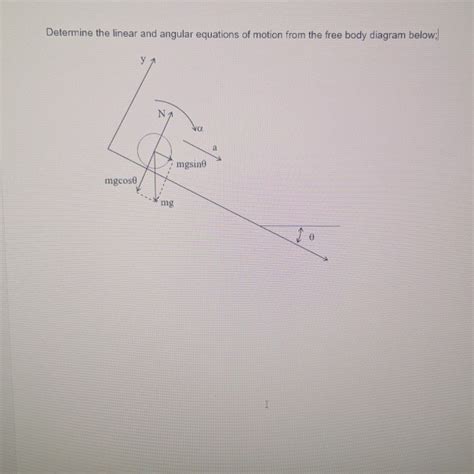 Solved Determine The Linear And Angular Equations Of Motion