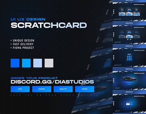 scratchcard ui design behance