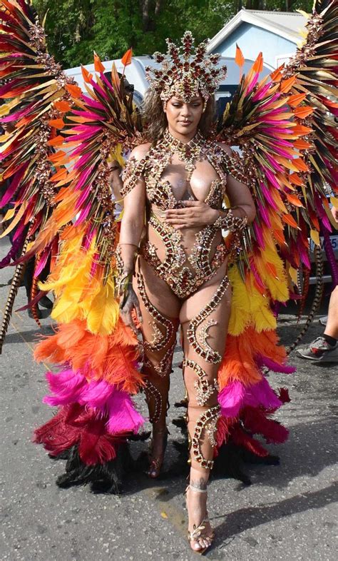 Rihanna Dazzles In A Curve Baring Carnival Costume In Barbados