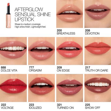 アフターグロー センシュアルシャイン リップスティック Nars Cosmetics