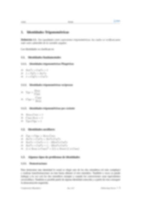 SOLUTION Identidades Trigonom Tricas Ngulos Compuestos Studypool