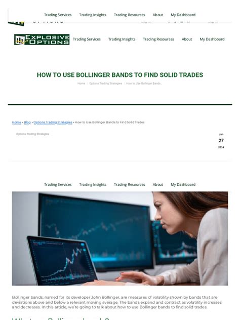 How To Use Bollinger Bands To Find Solid Trades Explosive Options