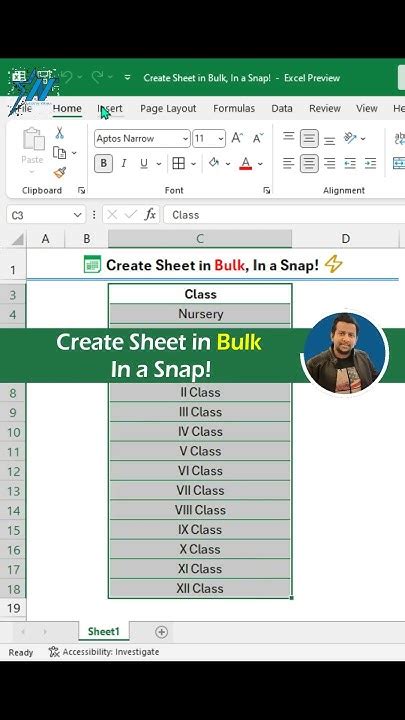How to Create Multiple Sheets in One Click | Excel Magic! | Pivot Table | #exceltips #excel # ...
