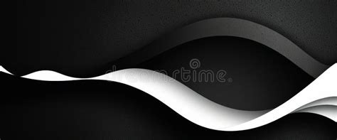 Elegant Black And White Abstract Wave Pattern On Textured Surface Stock Image Image Of Sleek