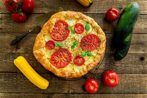 Summery Tomato Courgette Galette