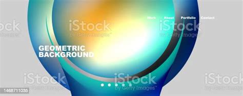 둥근 모양과 원 기하학적 추상 배경 배경 화면 배너 배경 카드 책 그림 방문 페이지에 대 한 벡터 일러스트 레이 션 0명에 대한 스톡 벡터 아트 및 기타 이미지 Istock