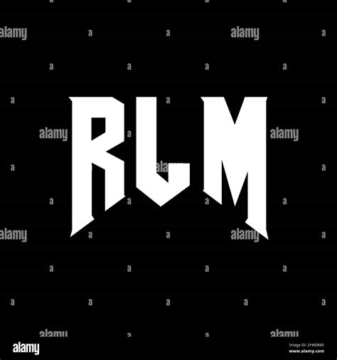 Rlm Letter Logo Design For Technology Company Rlm Logo Design Black