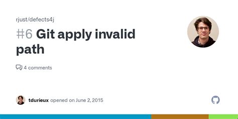 Git Apply Invalid Path Issue Rjust Defects J GitHub