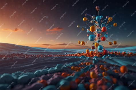 Premium Photo Orbital Insights Visualizing Molecular Structures In 3d