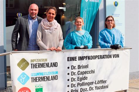 Im Impfzentrum Thermenland in Fürstenfeld werden wöchentlich Menschen geimpft