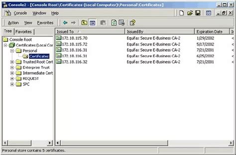 export tls certificate on windows servers using mmc