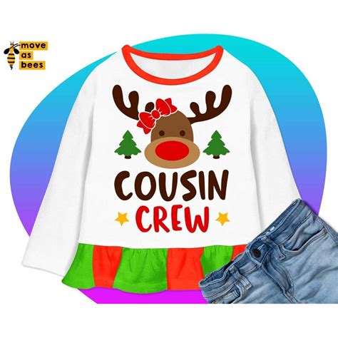 Christmas Cousin Crew Svg Rudolph Cousin Crew Svg Girl Cou Inspire